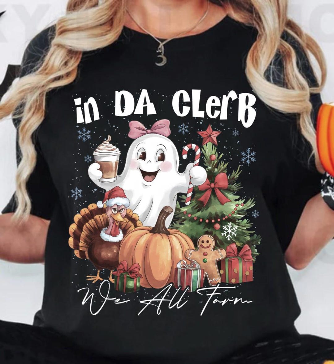 In Da Clerb We All Fam Png, Christmas Png, Thanksgiving Png, Funny ...