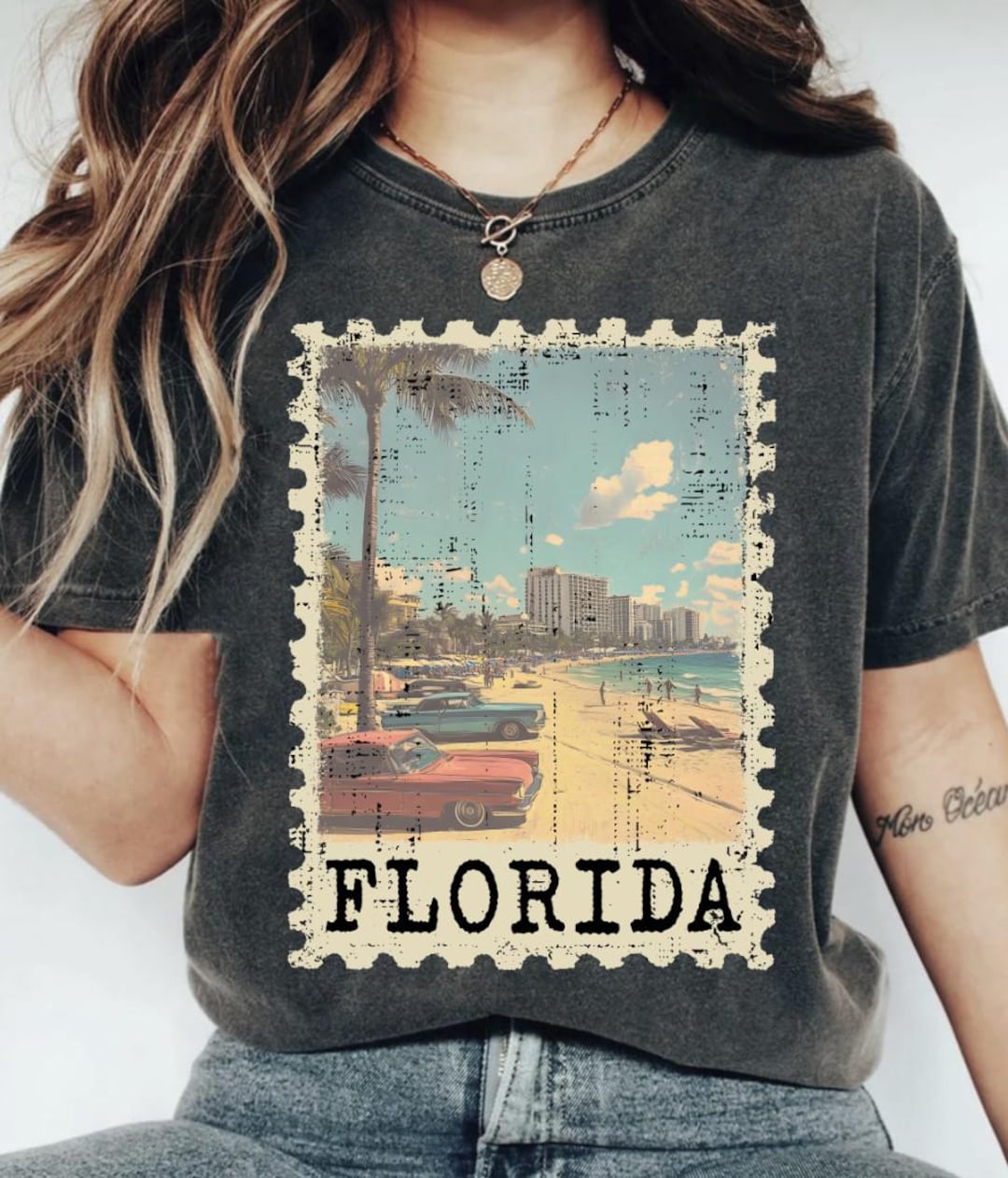 Florida Stamp State Design Png, Florida Stamp Png, Florida Png, Vintage ...