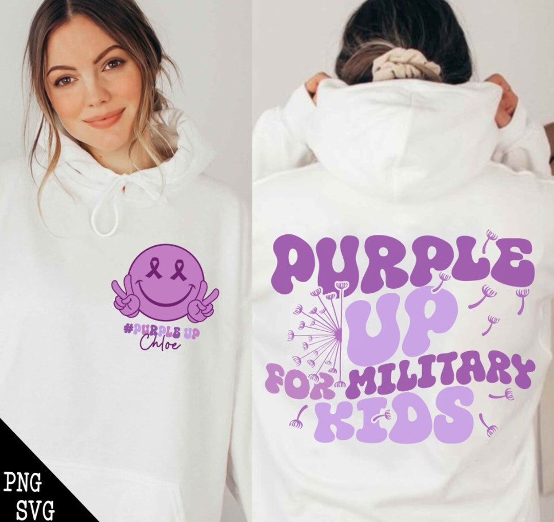 Purple up for Military Child SVG PNG, Military Child Month, Military ...