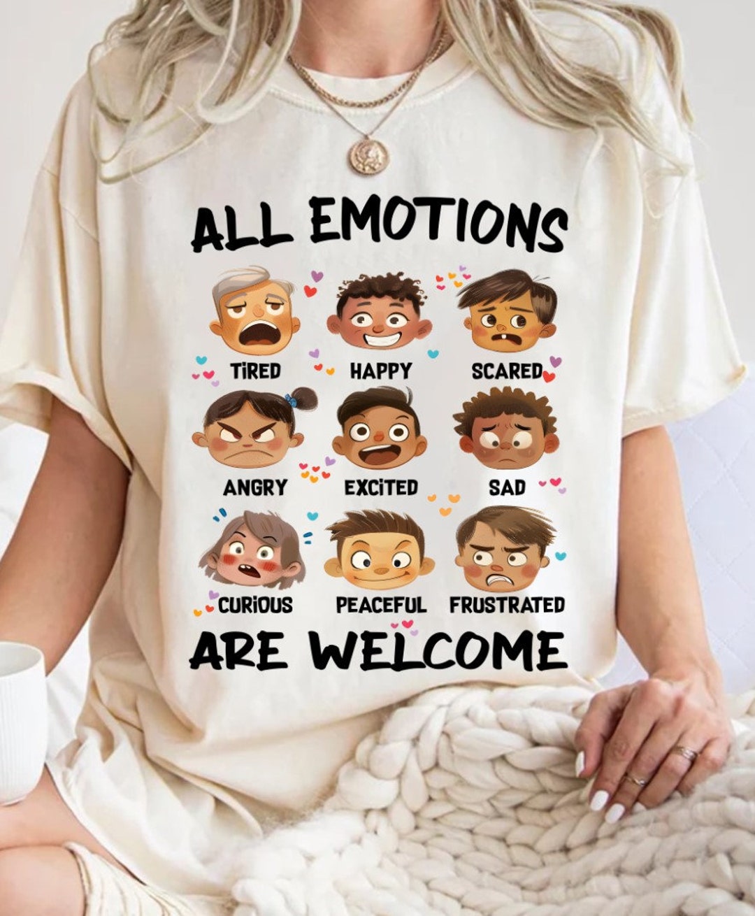 All Emotions Are Welcome Png, Teacher Png, Gift for Teacher Png, Back ...