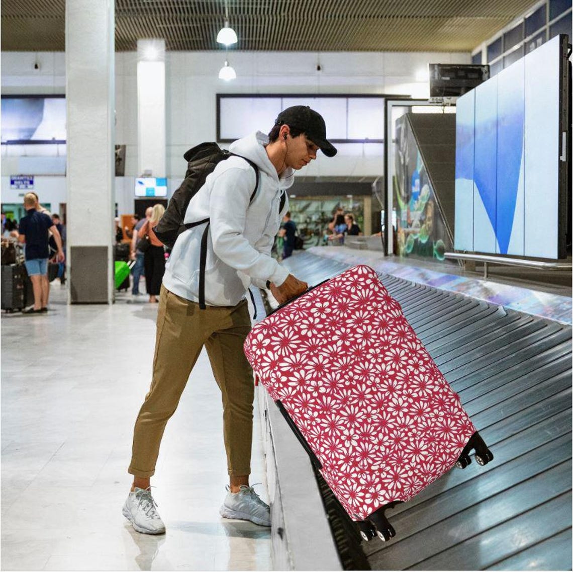 Stretchy Luggage Cover for Suitcase Protection - Stylish Travel ...