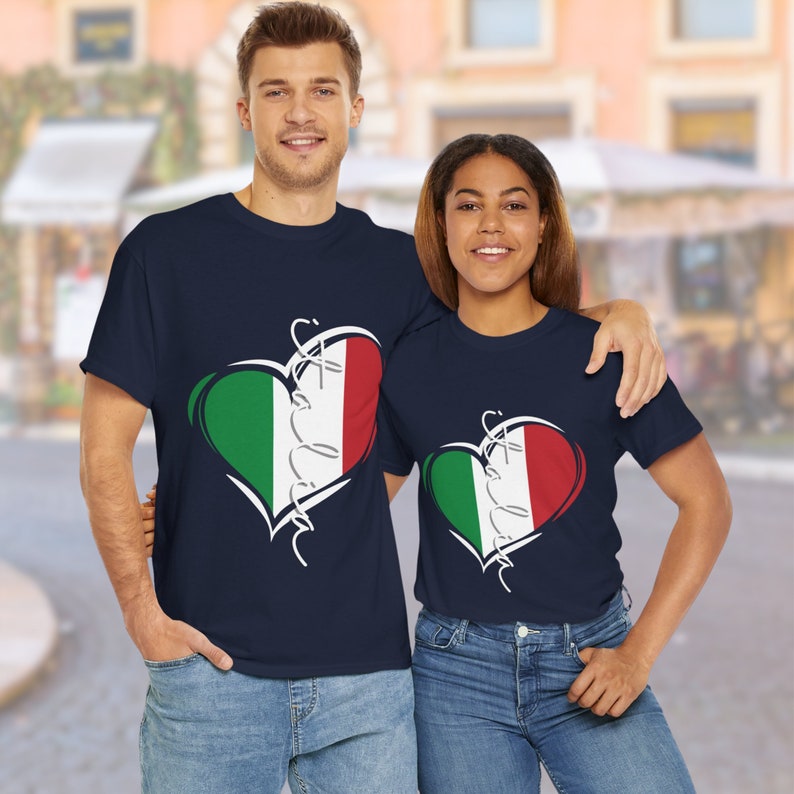 Italian Themed Fun T-shirt for Italy Vacation, Casual Fit, Men & Women ...