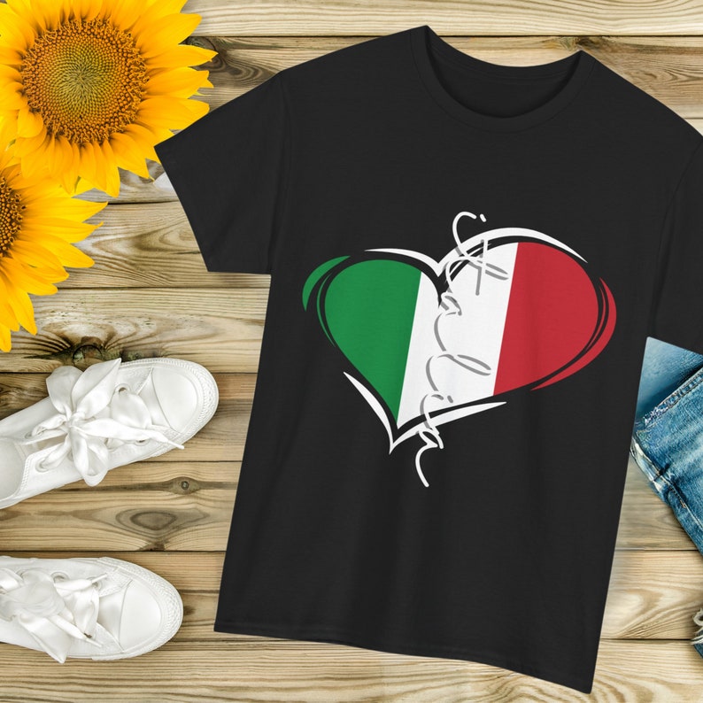 Italian Themed Fun T-shirt for Italy Vacation, Casual Fit, Men & Women ...