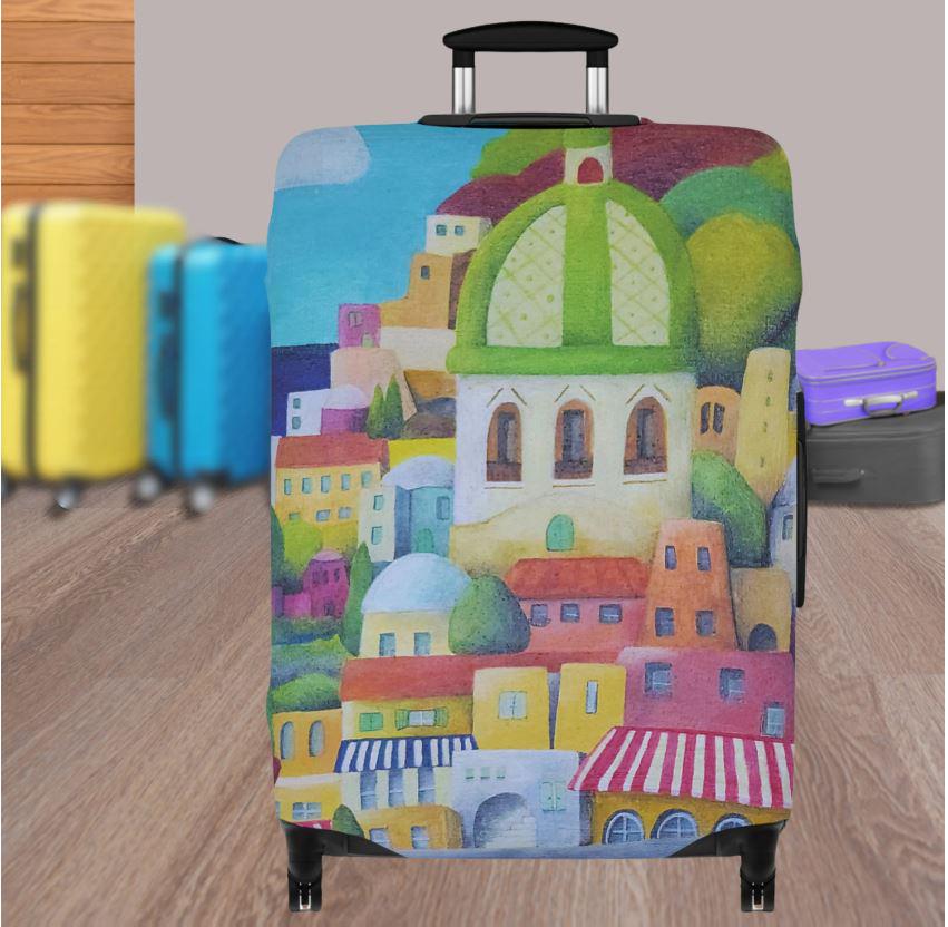 Italian Themed Stretchy Luggage Cover Bag for Suitcases and Carry-ons ...