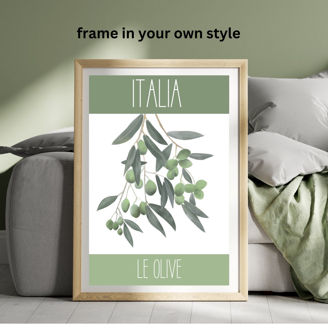 Italian Theme Poster Print of Original Artwork, Available in 2 Sizes ...
