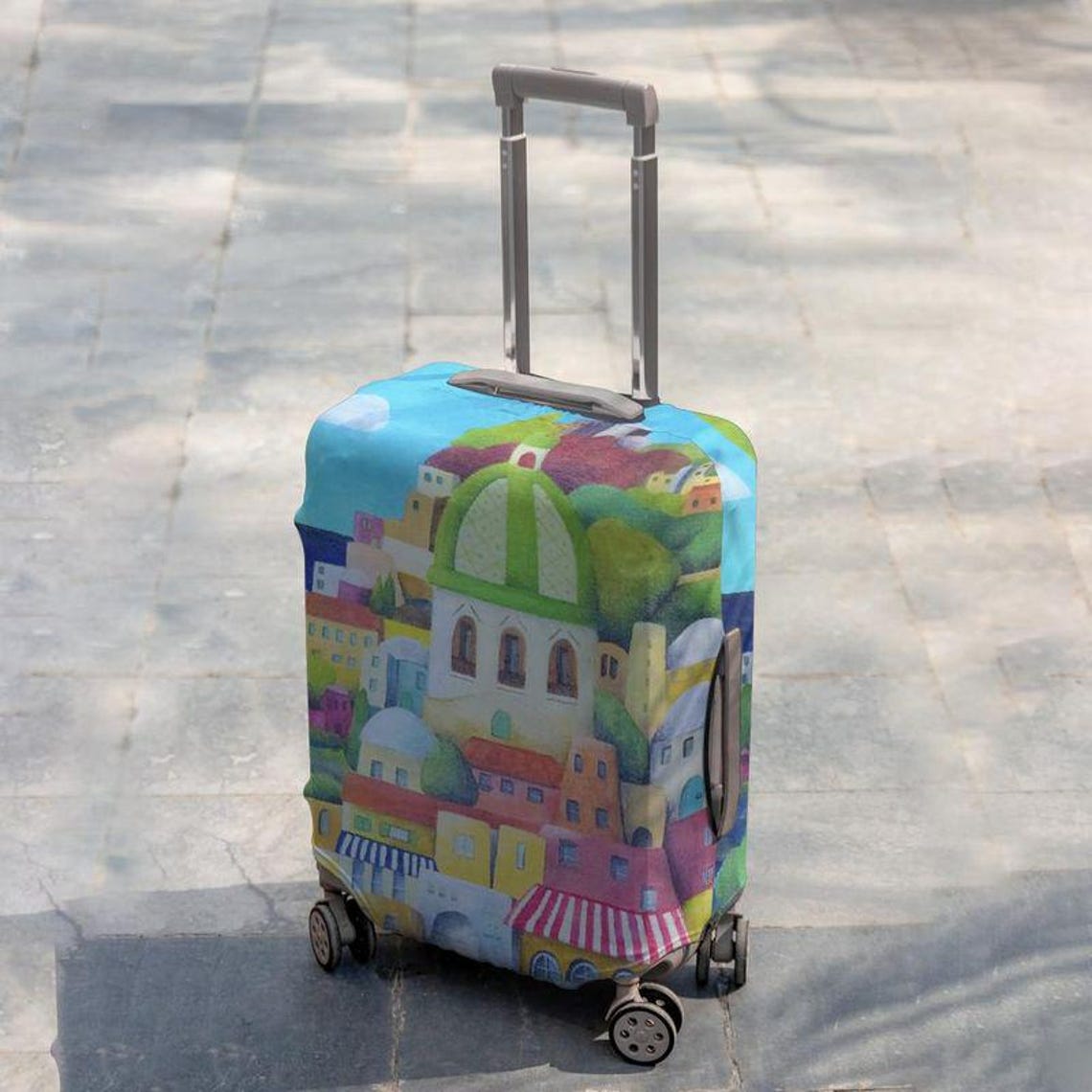 Italian Themed Stretchy Luggage Cover Bag for Suitcases and Carry-ons ...