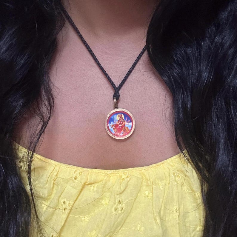 Durga Bisa Yantra Pendant Maa Durga Photo Locket Durga Bisa Yantra With ...