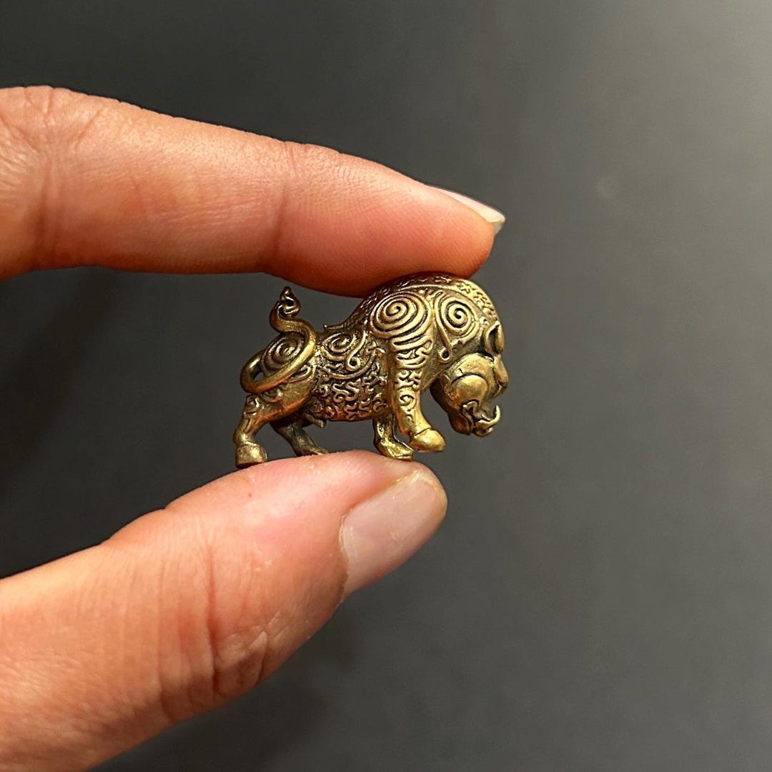 Thai King Bore Brass Amulet Rare Spiritual Protection Talisman King ...