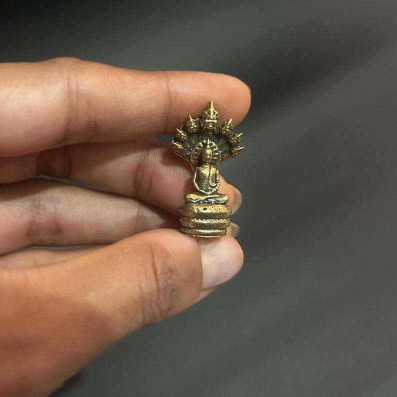 Buddha Sheshnag Statue: Antique Finish Naga Serpent Idol - Etsy