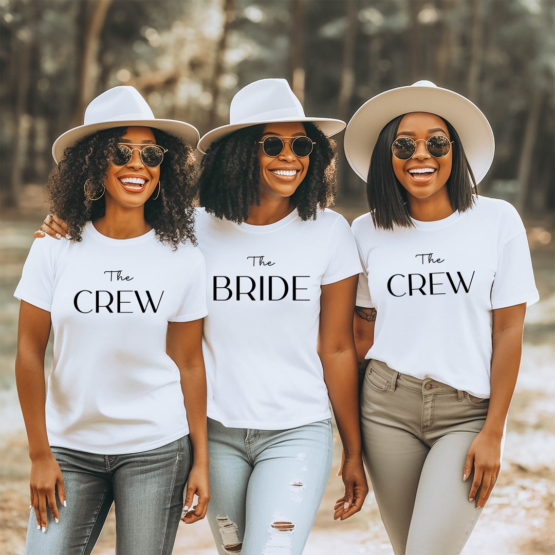 Bride Crew Sweatshirt, JGA Group Tops, Wedding Gift, Matching Outfits ...