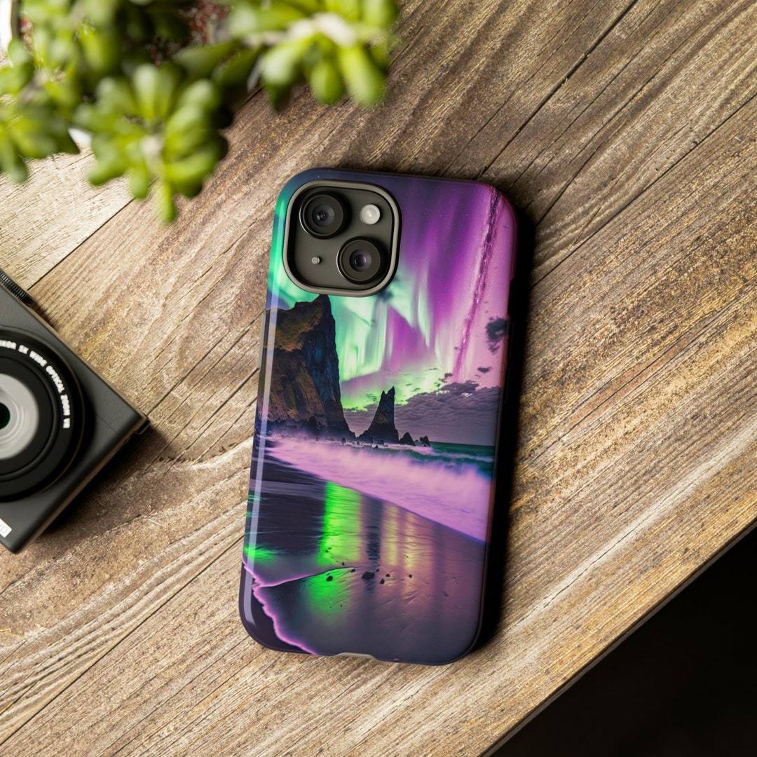 5 Glossy Aurora Borealis Phone Cover Case - Glossy Northern Lights ...