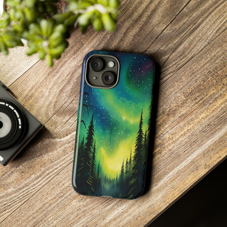 Glossy Aurora Borealis Phone Case - Northern Lights, iPhone & Samsung ...