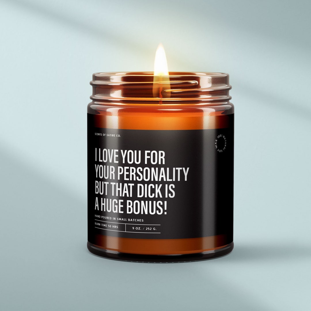 I Love You for Your Dick Candle | Romantic Gift | Sassy Adult Humor | Cheeky Present for Him ...