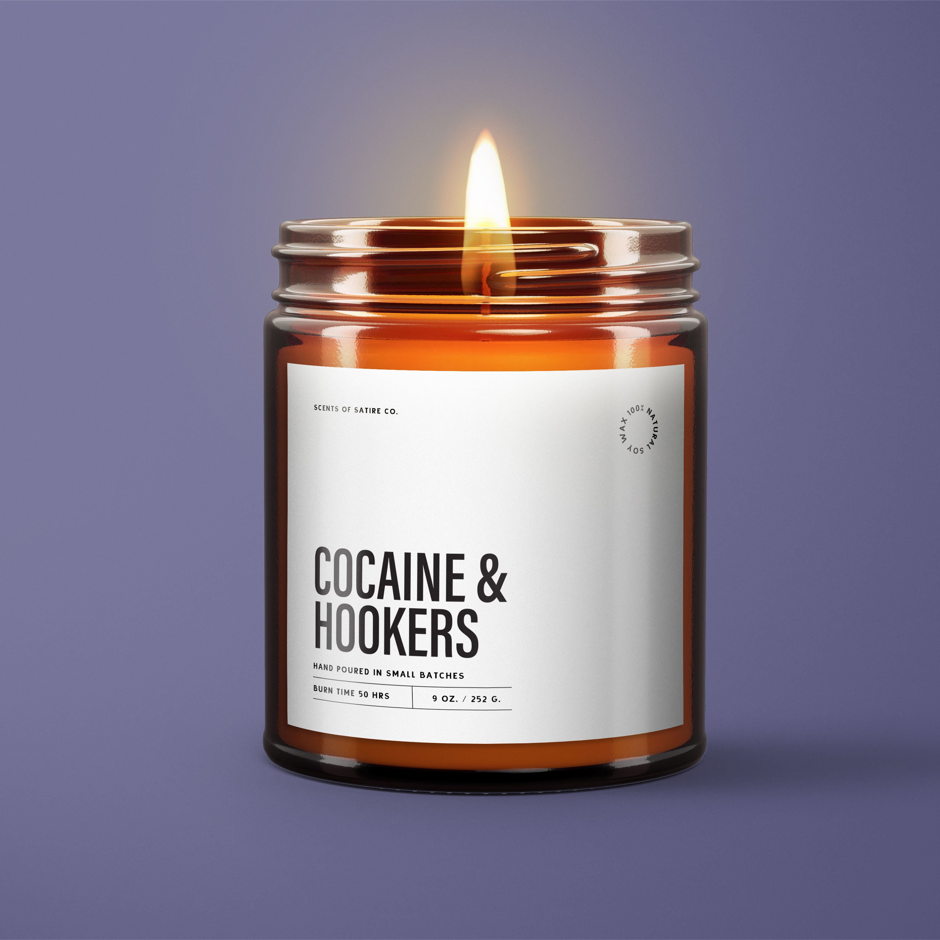 Cocaine and Hookers Candle Adult Humor Gift Custom Candle Friendship ...