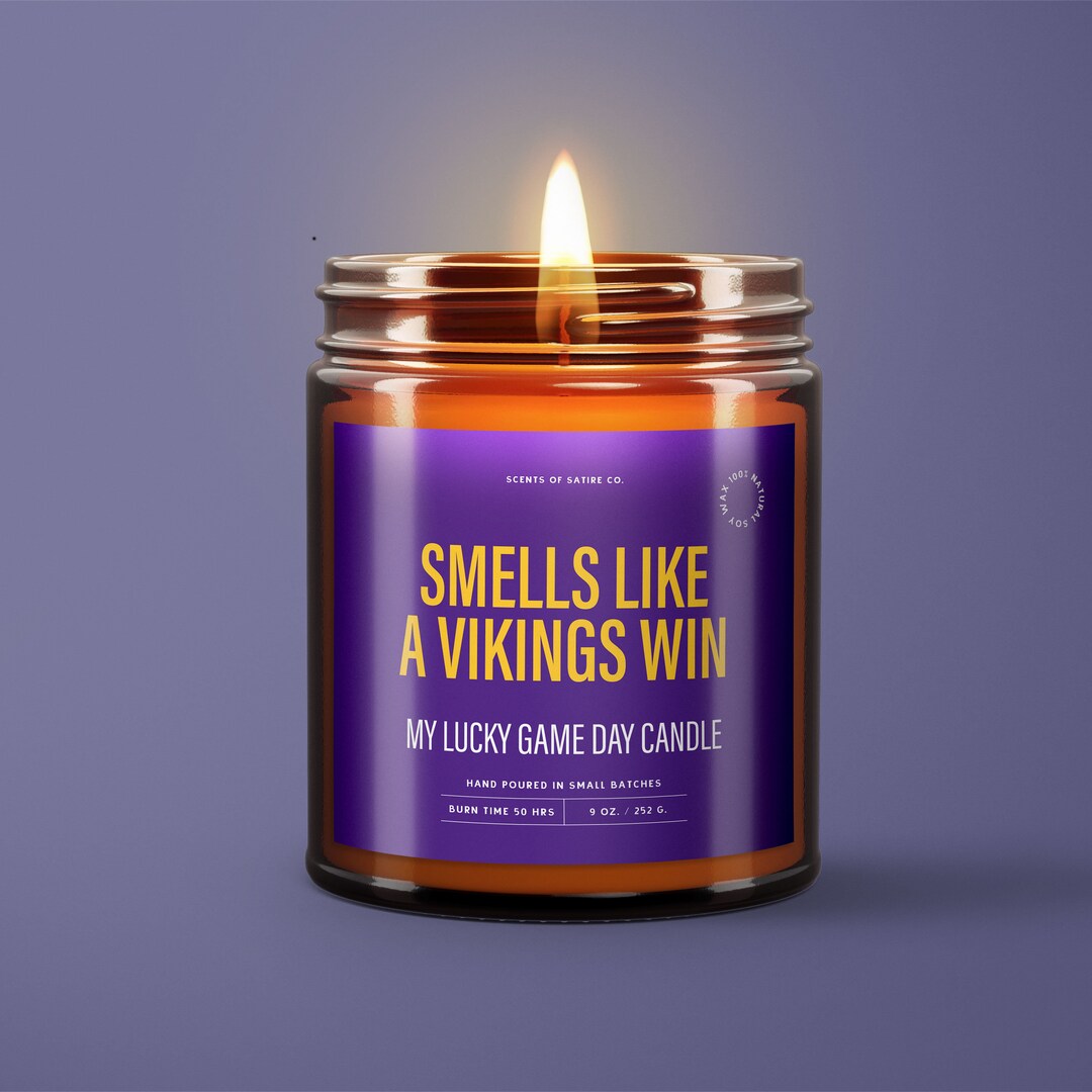 Smells Like A Vikings Win Candle Unique Gift Idea Football - Etsy