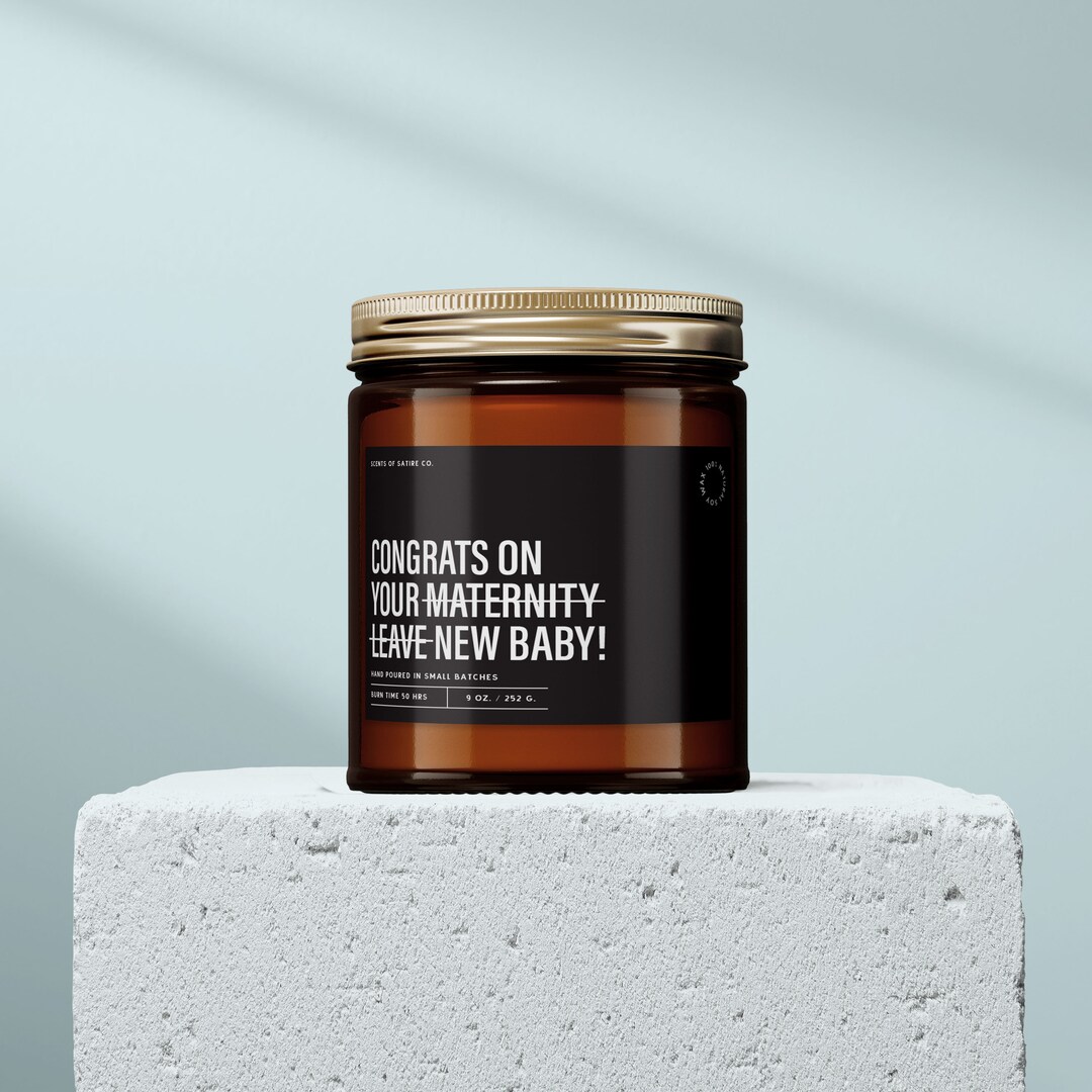 Maternity Leave Bliss Candle | New Baby Celebration Soy Wax | Eco ...