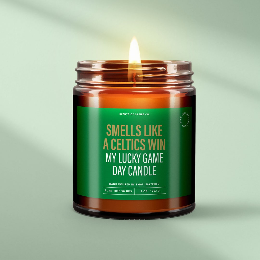 Smells Like A Celtics Win Candle - Lucky Game Day Candle for Basketball ...