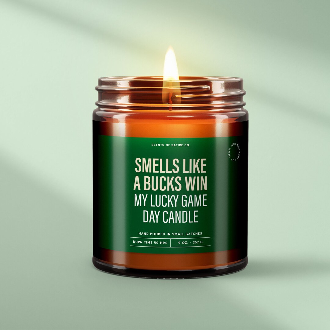 Smells Like a Bucks Win – Your Lucky Game Day Candle | Funny Milwaukee ...