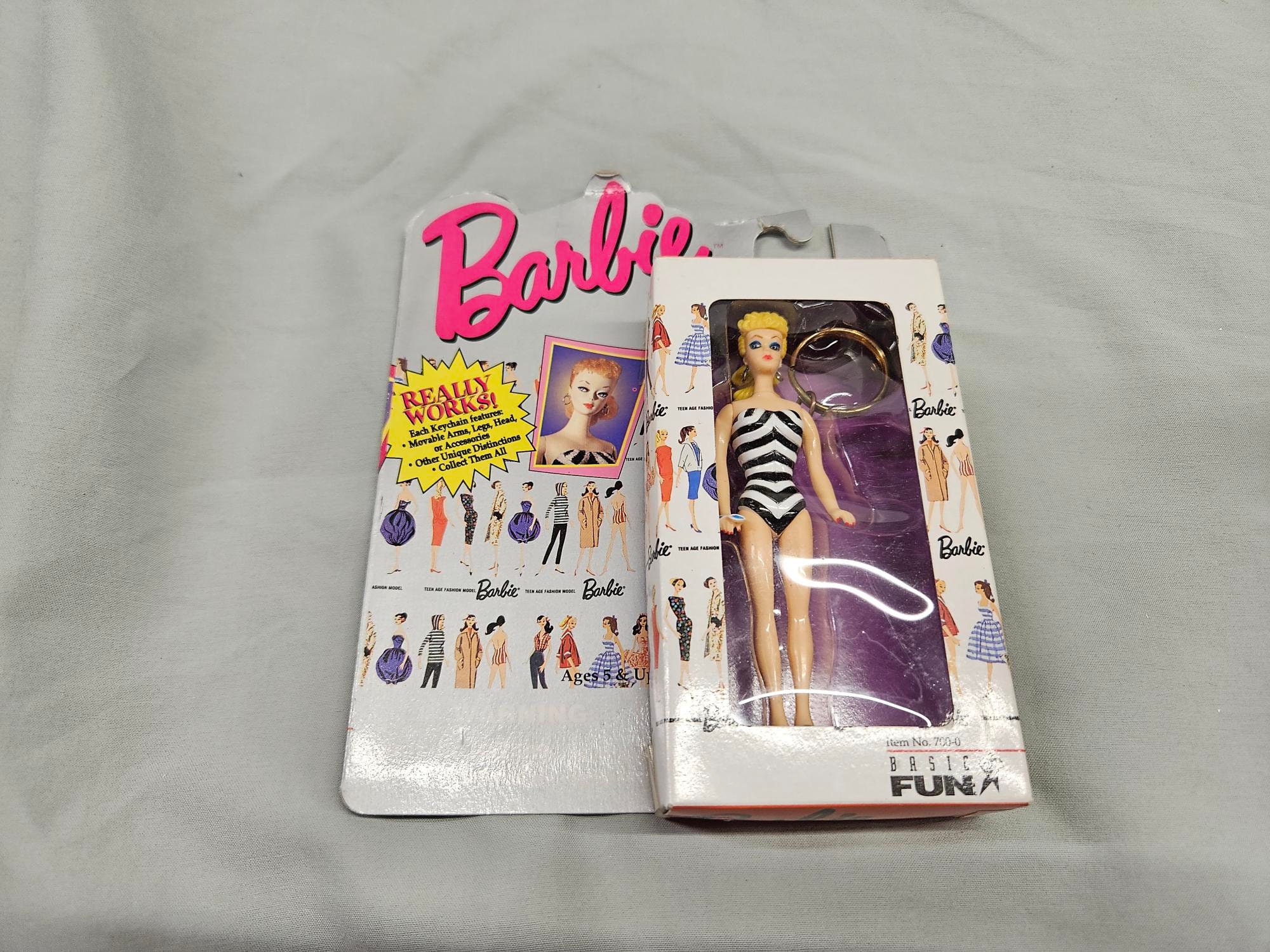 Rare Barbie Basic Fun Keychains. sold Individually. Dated 1995 NIB Free ...