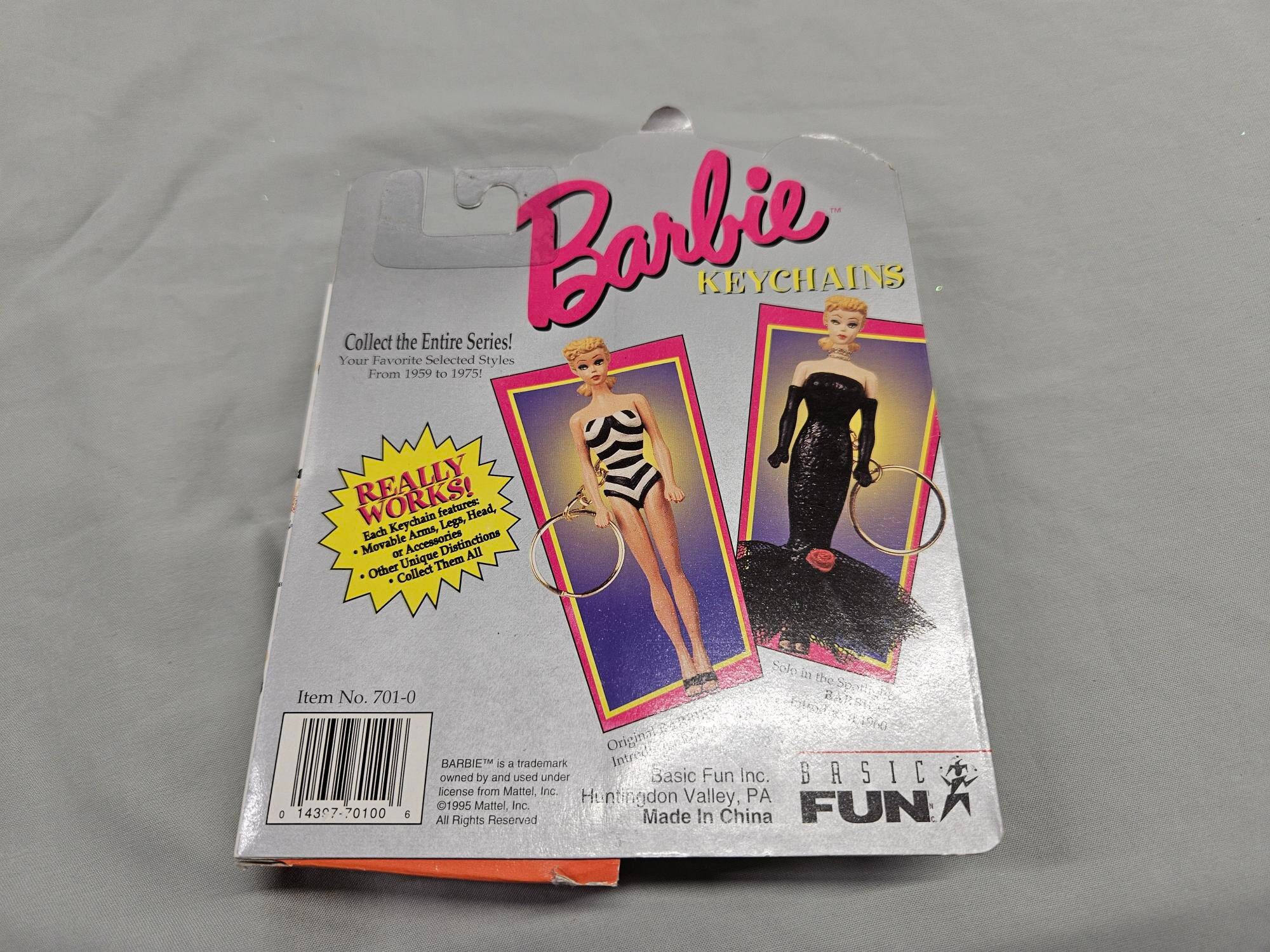 Rare Barbie Basic Fun Keychains. sold Individually. Dated 1995 NIB Free ...