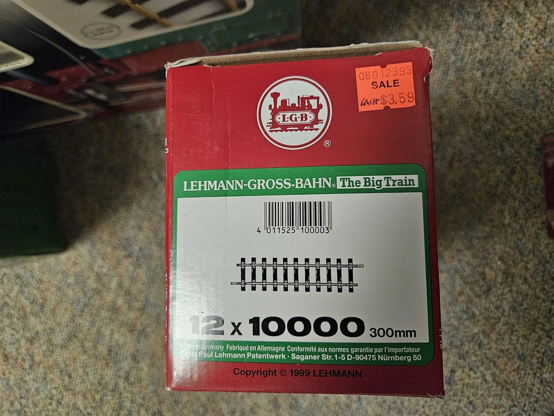 Rare LGB Big Train Track. 12 X 10000 (straight) 300mm Free Shipping ...