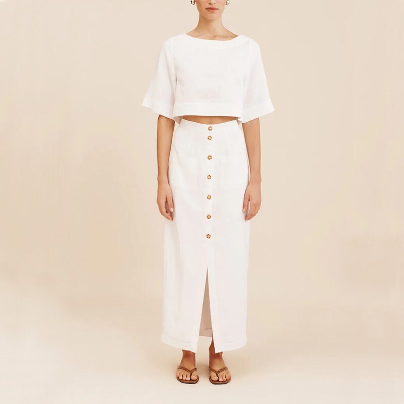 Linen Crop Top - Etsy