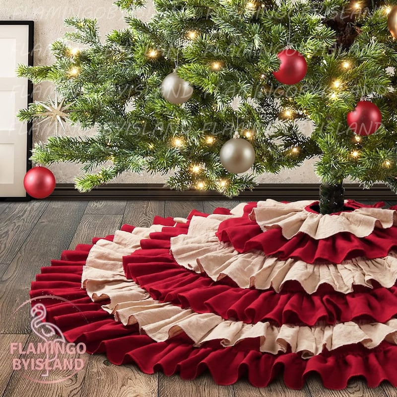 Ruffle Tree Skirt - Etsy