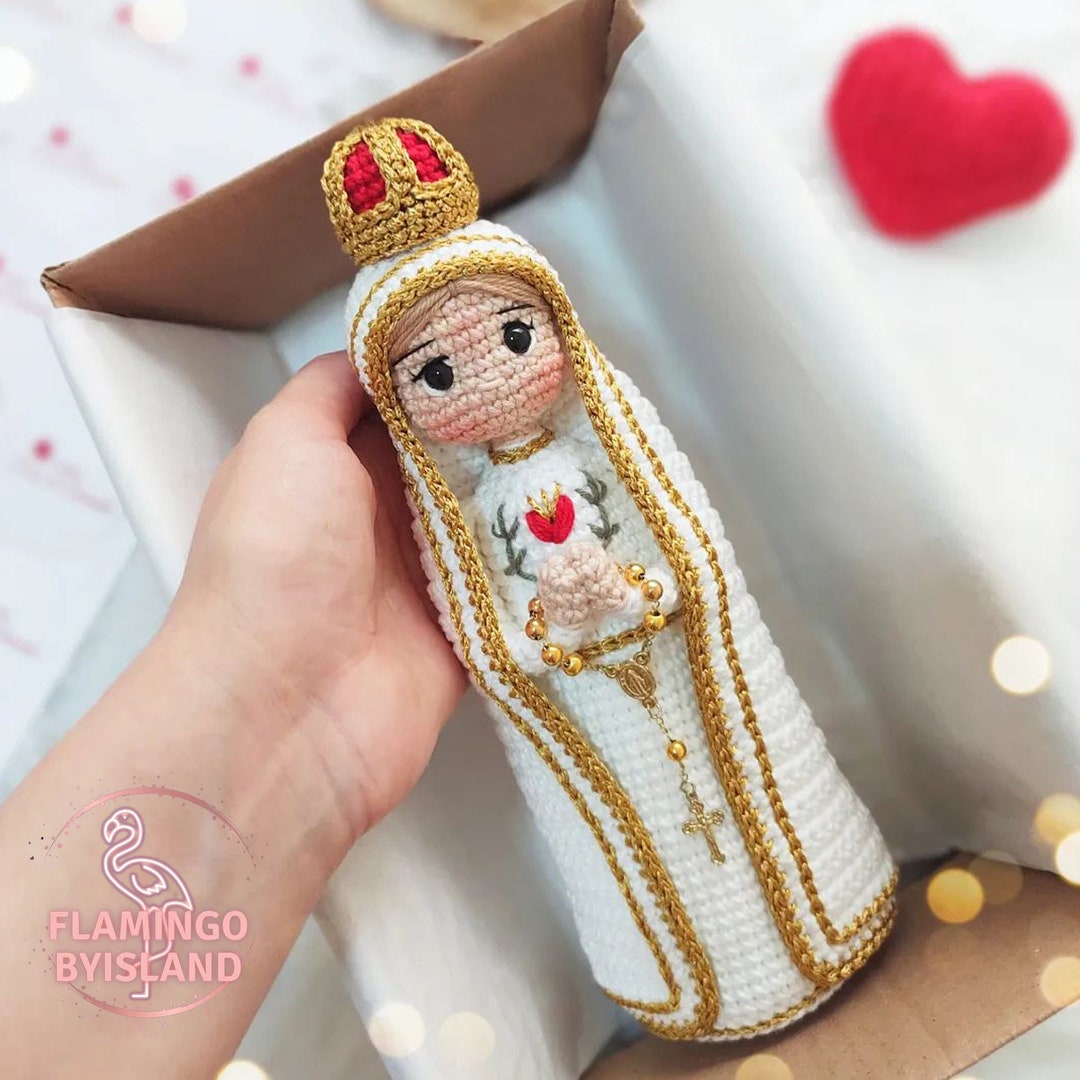 Sacred Heart of Mary Crochet, Virgin Mary Amigurumi Crochet, the ...