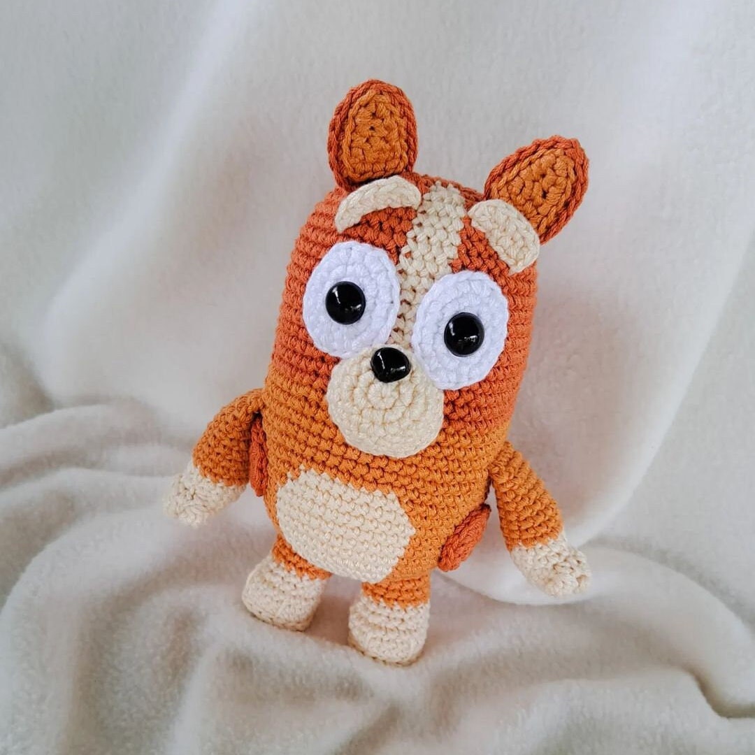 Bluey and Bingo Crochet Doll, Handmade Crocheted Bluey Character ...