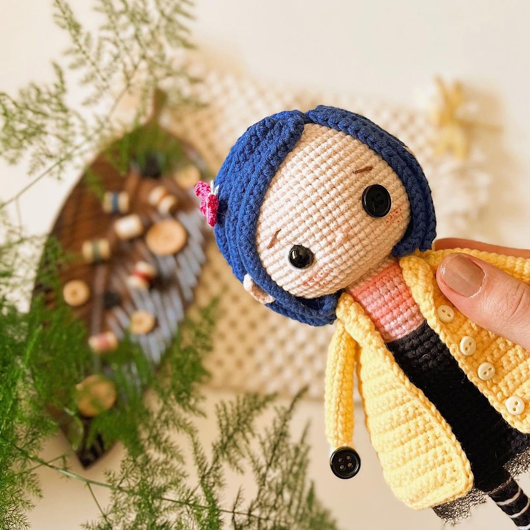 Coraline and Wybie Crochet, Coraline Crochet Doll, Coraline Jones ...