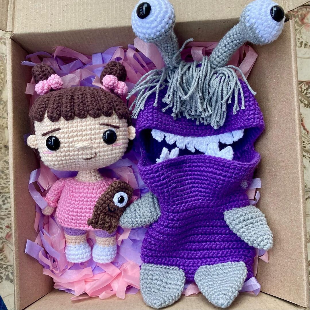 Monsters Inc. Boo Crochet, Amigurumi Crochet Toy Stuffed Plushie ...