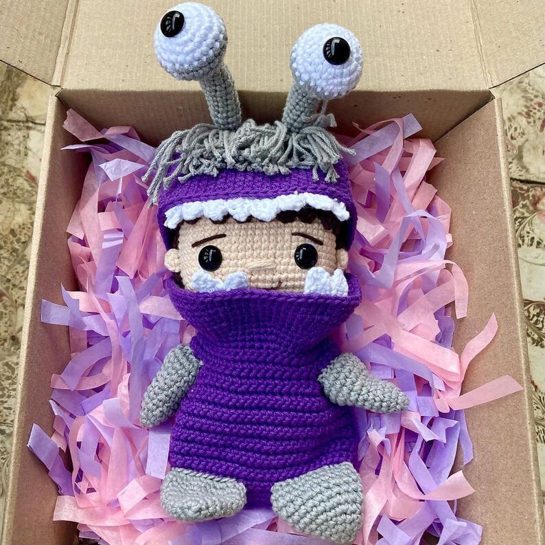 Monsters Inc. Boo Crochet, Amigurumi Crochet Toy Stuffed Plushie ...