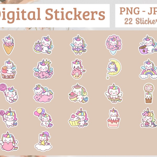 Unicorn Sticker - Etsy