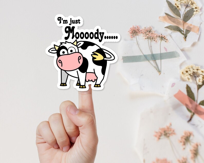 Funny Cows Cut Digital Sticker, Files JPG and PNG Printable, 21 ...