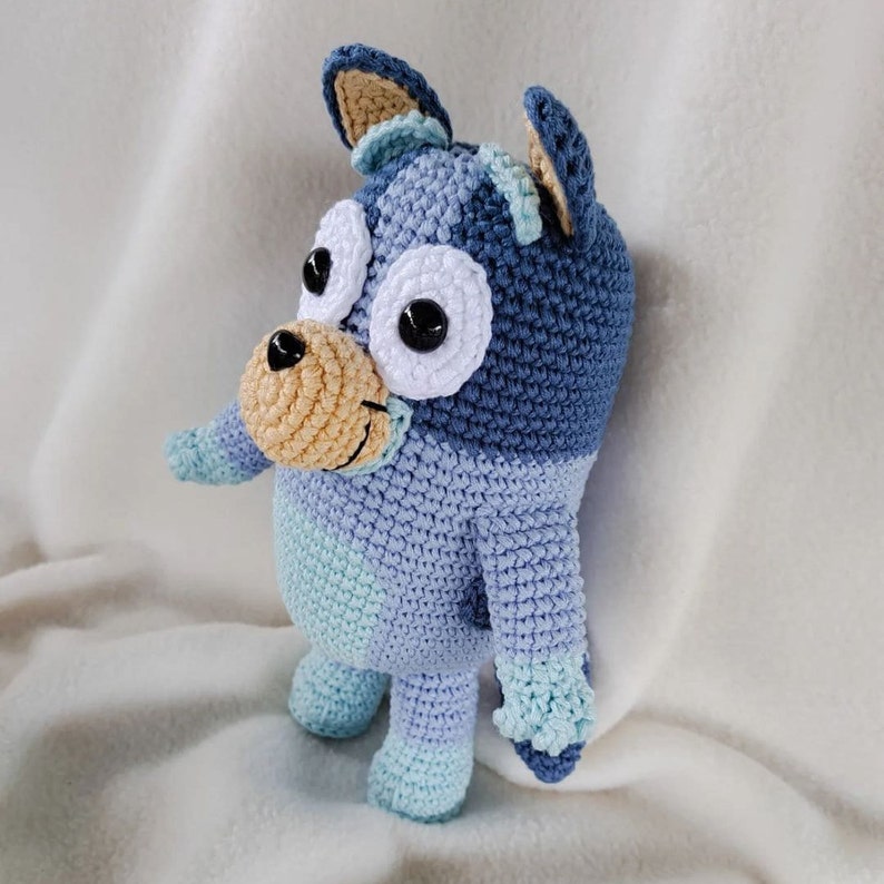 Bluey and Bingo Crochet Doll, Handmade Crocheted Bluey Character ...