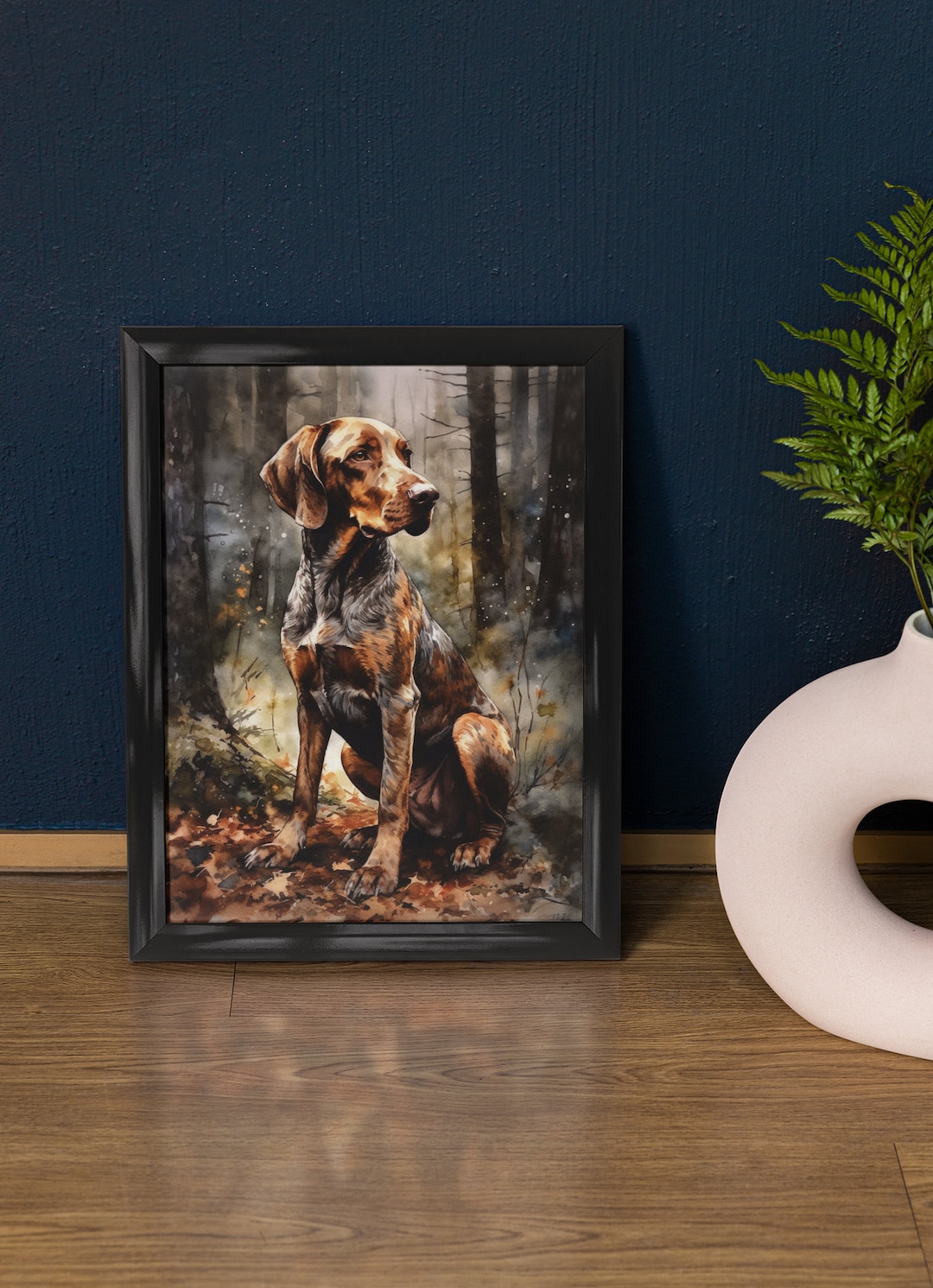 Plott Hound Dog Art Print, Dog Wall Art, Animal Art Print, Animal Art ...