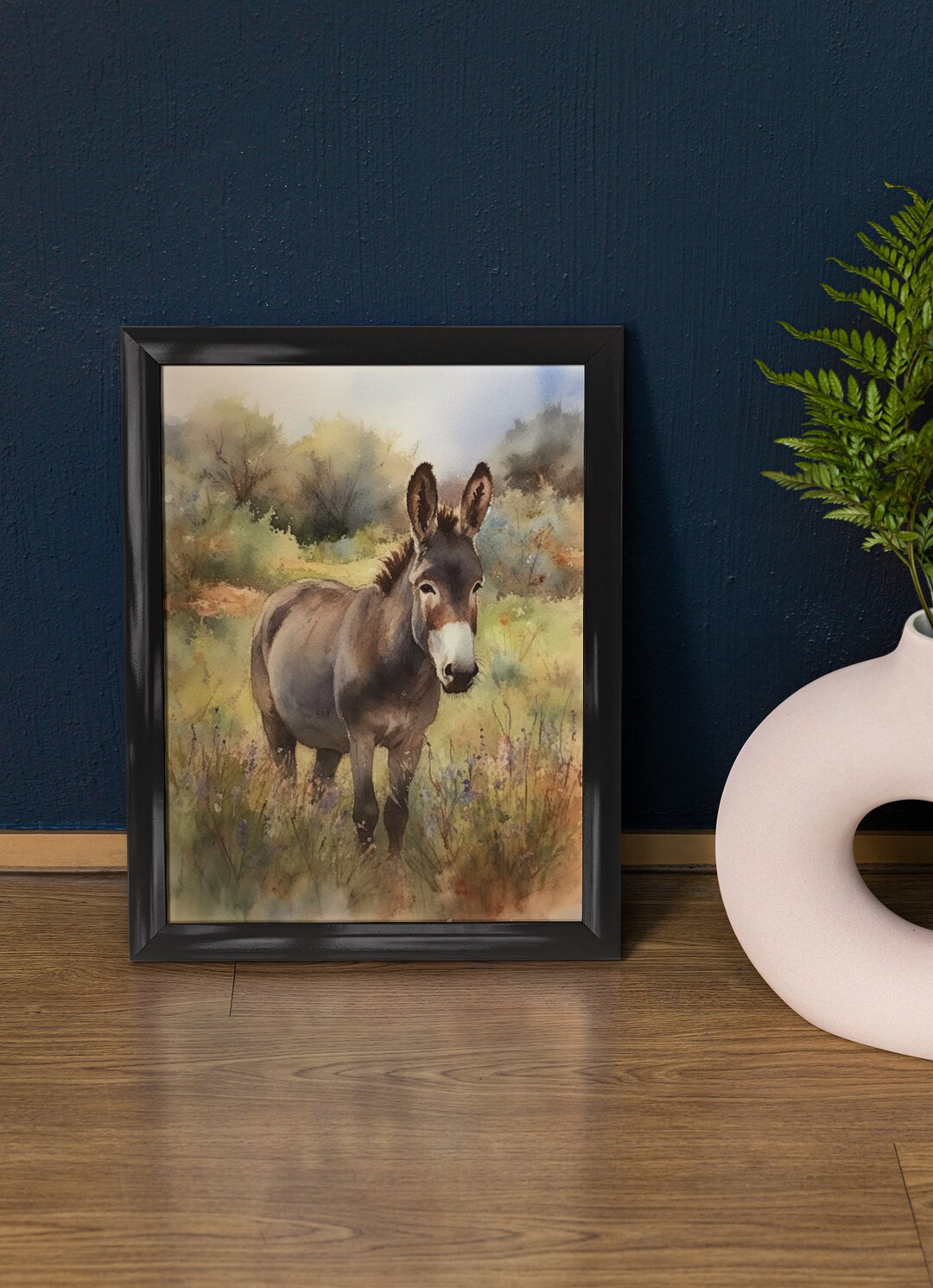 Donkey Farm Animal Art Print Farm Décor Farmhouse Wall Art - Etsy