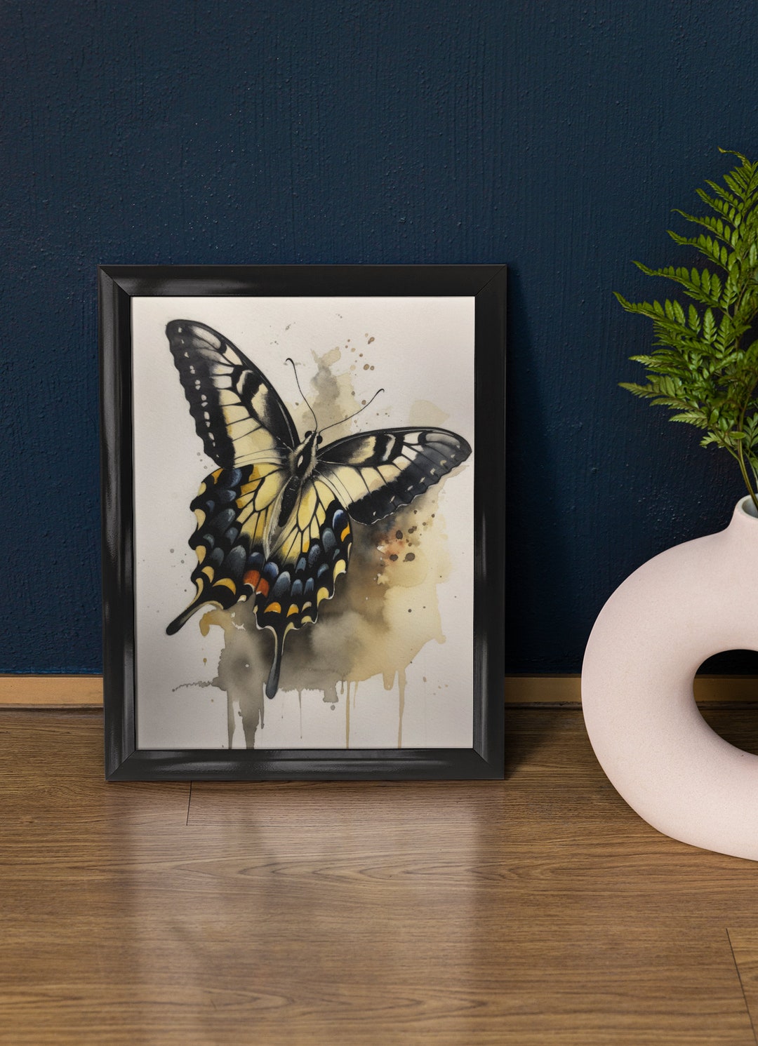 Swallowtail Butterfly Art Print, Butterfly Home Décor, Watercolor ...