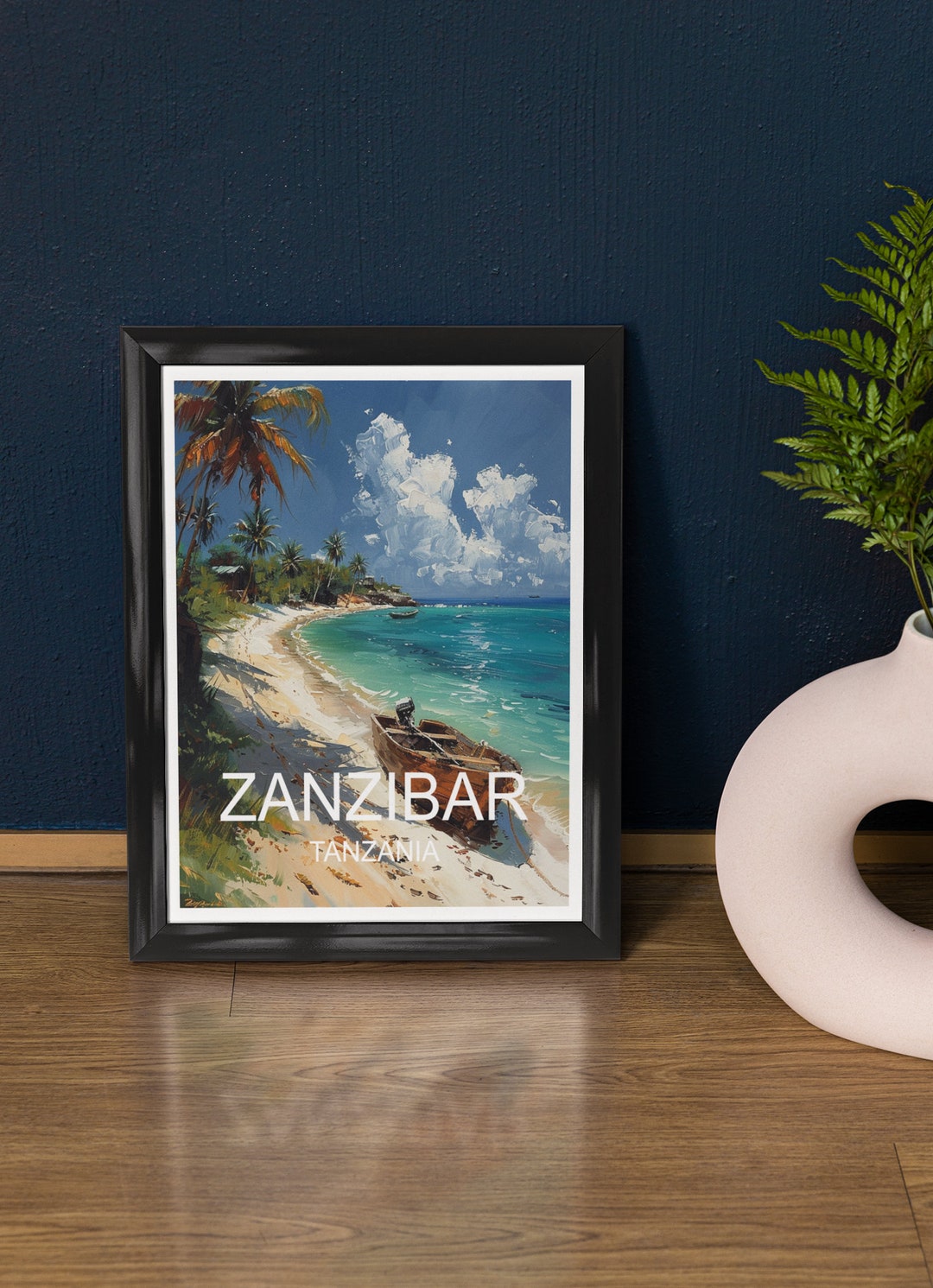 Zanzibar Travel Poster, Landscape Poster Art, Travel Art Poster, Travel ...