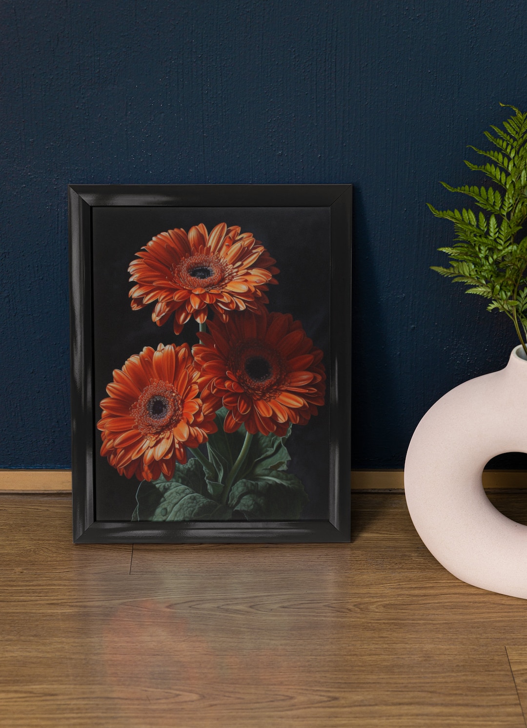 Gerbera Daisy Flower Art Print, Flower Painting, Flower Décor, Floral ...