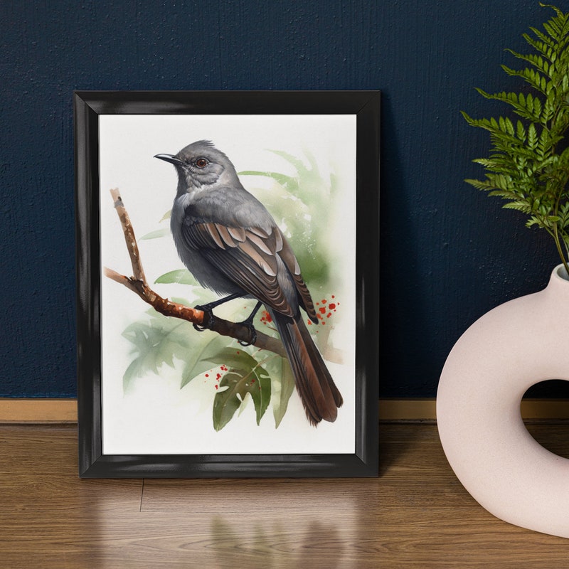 Catbird Painting - Etsy