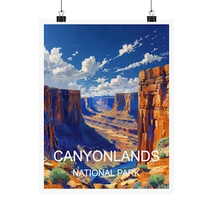 Canyonlands National Park Travel Poster, Landscape Poster Art, Travel ...