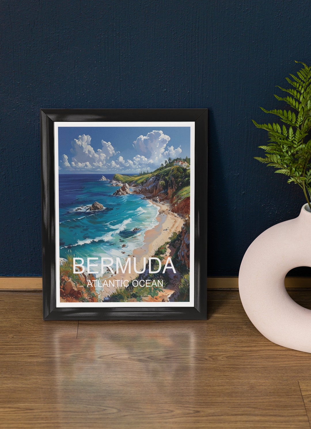 Bermuda Travel Poster, Landscape Poster Art, Travel Art Poster, Travel ...