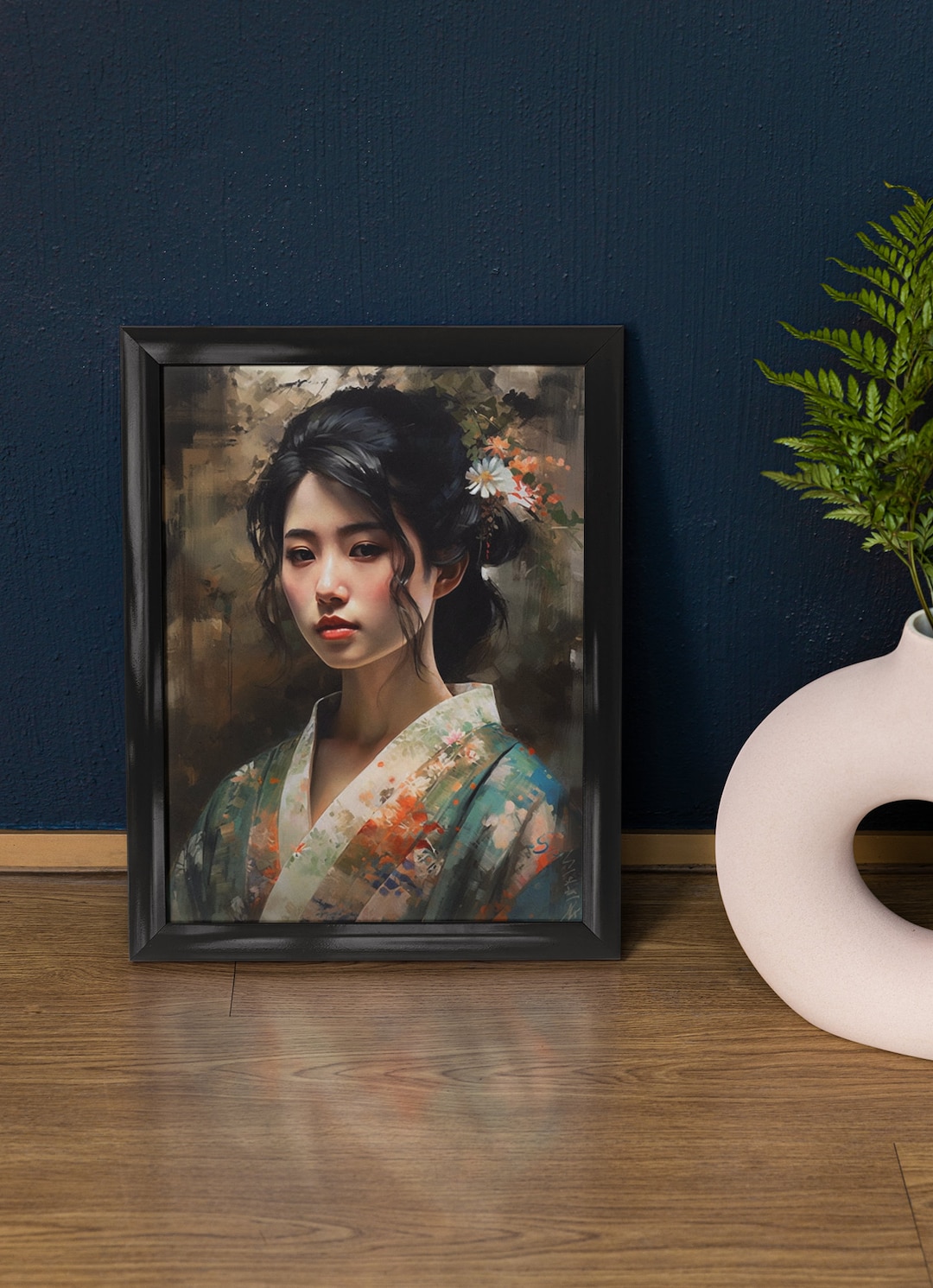 Japanese Woman Art Print, Oriental Woman Art, Woman Painting, Japanese ...