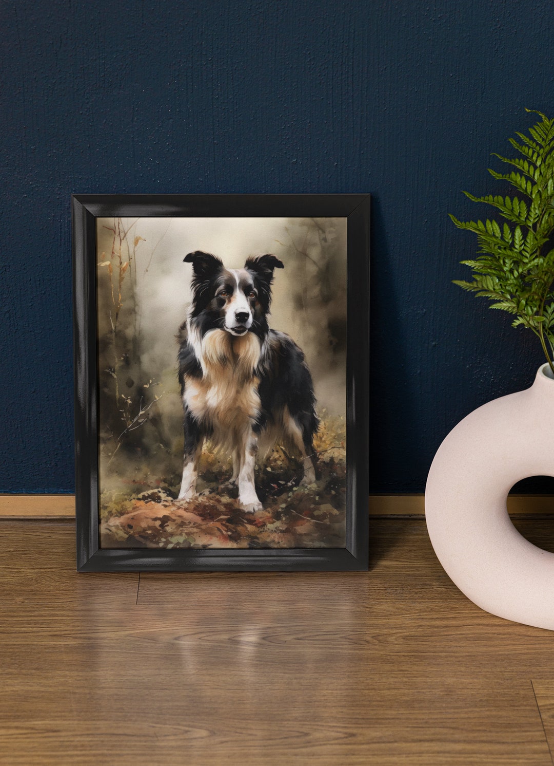 Border Collie Dog Art Print, Dog Wall Art, Animal Art Print, Animal Art ...