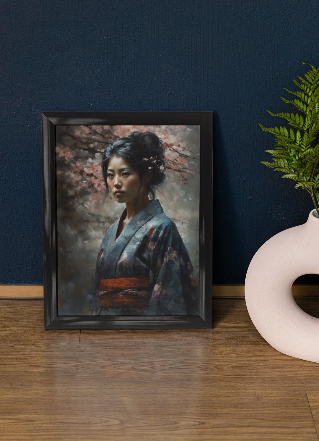 Japanese Woman Art Print, Oriental Woman Art, Woman Painting, Japanese ...