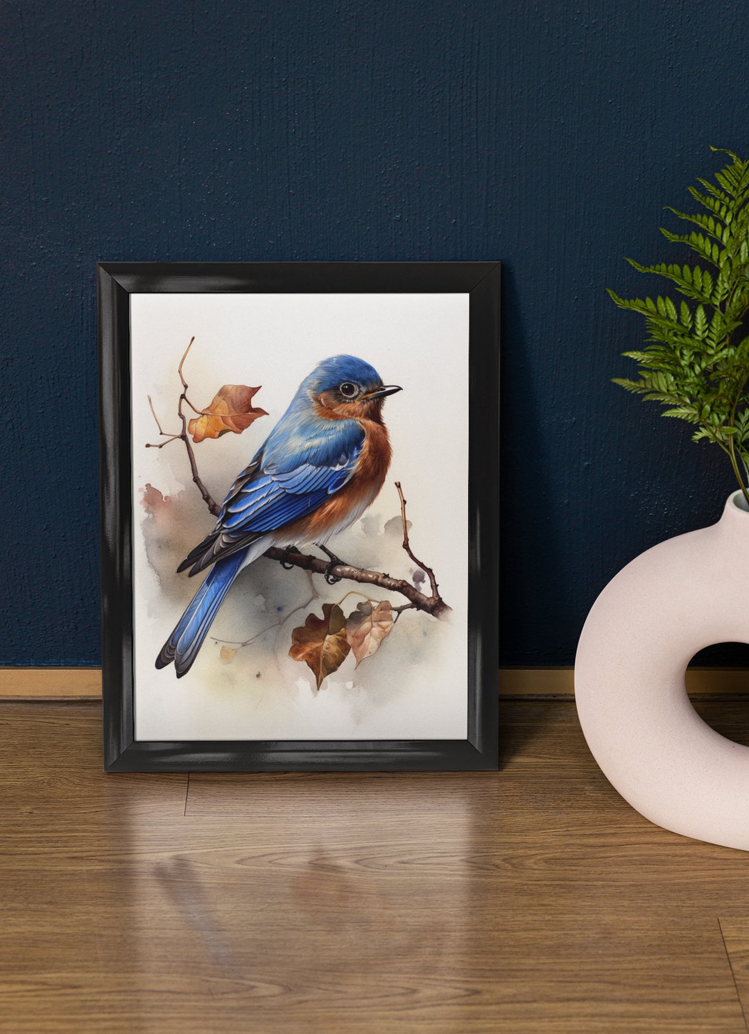 Eastern Bluebird Art Print, Bird Painting, Bird Wall Art, Bird ...