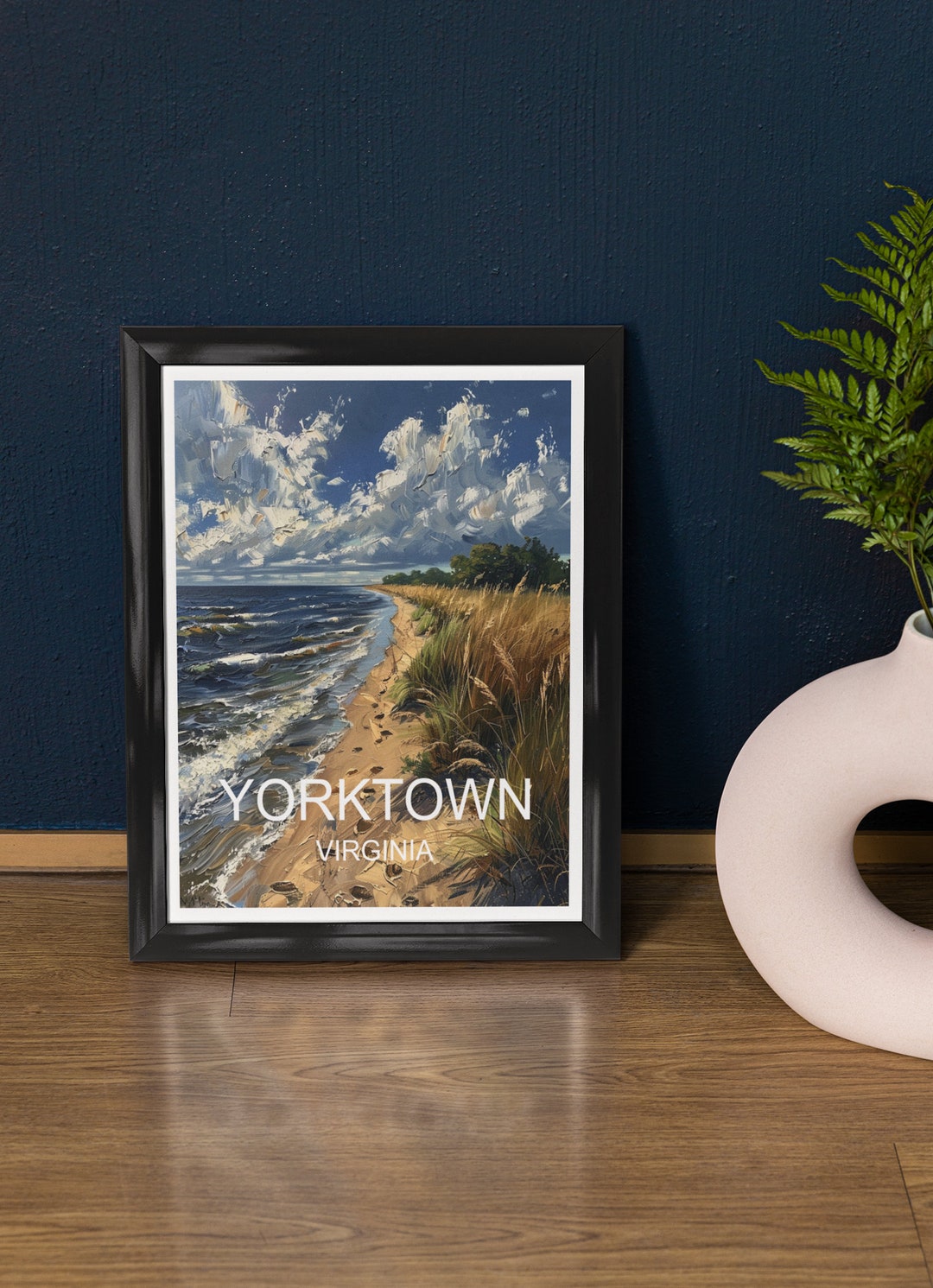 Yorktown Virginia Travel Poster, Landscape Poster Art, Travel Art ...