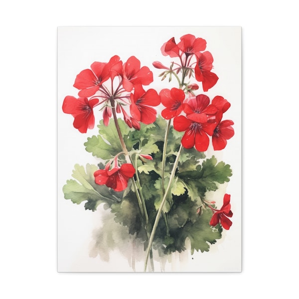 Geranium Painting - Etsy