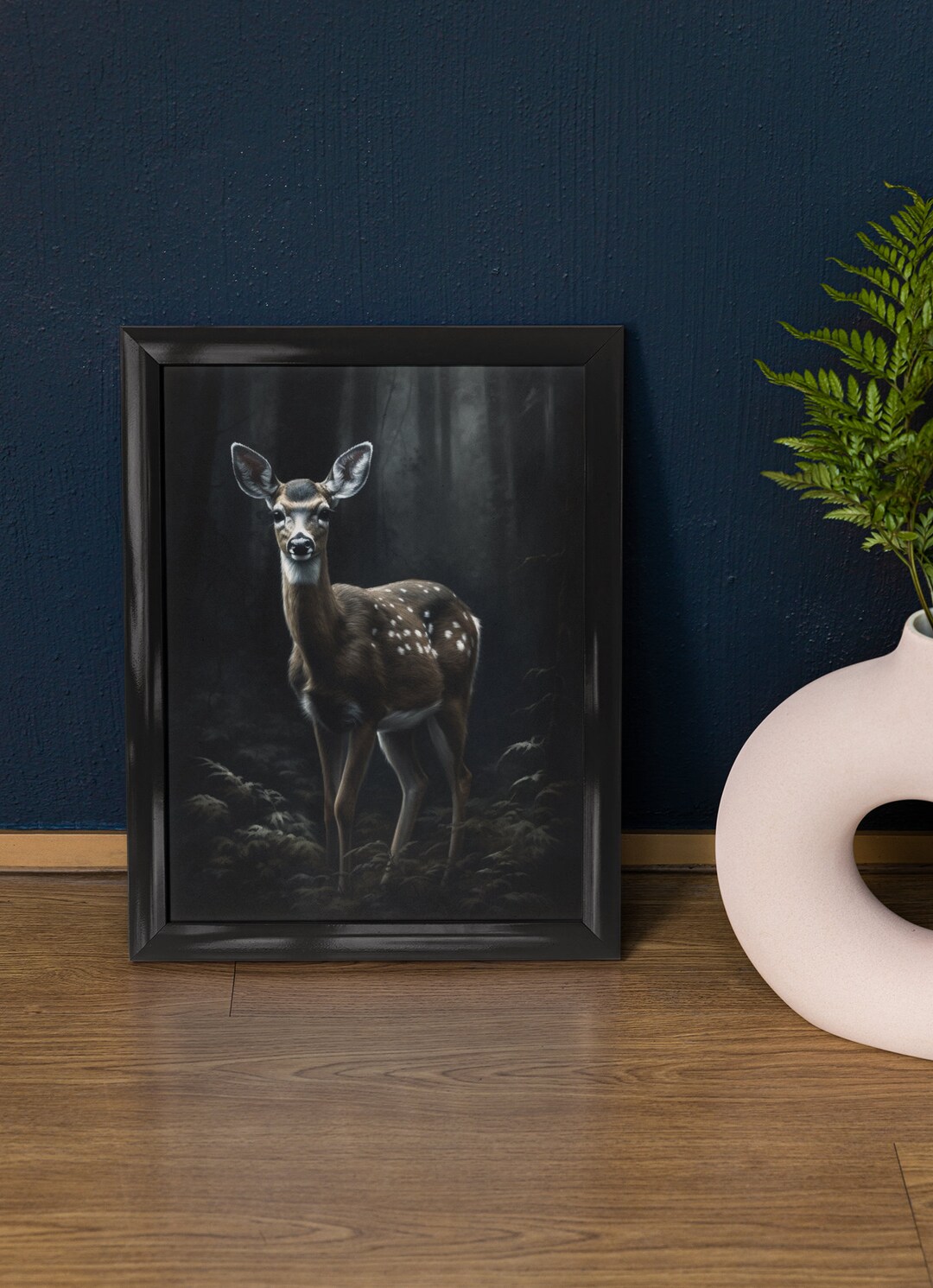 Deer Art Print, Dark Academia Art, Dark Cottagecore Art, Goth Wall Art ...